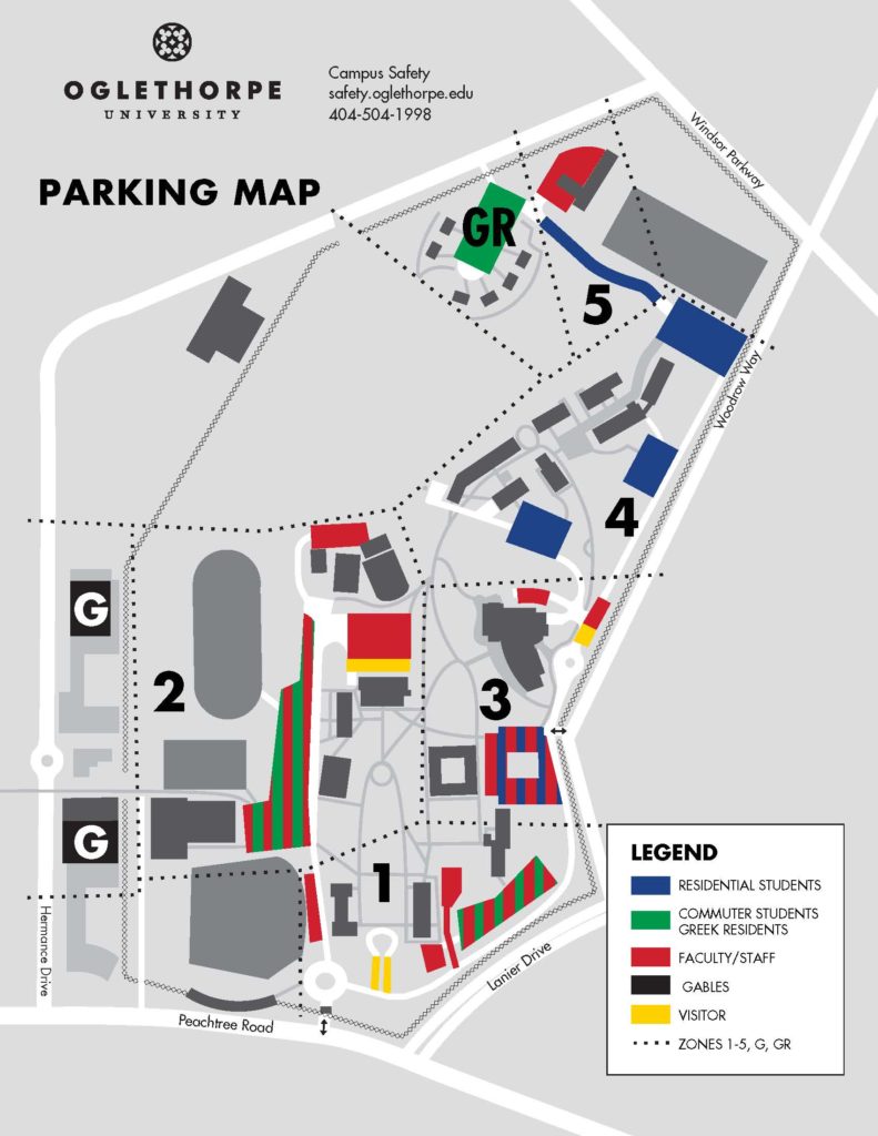 parking map image - Campus Safety